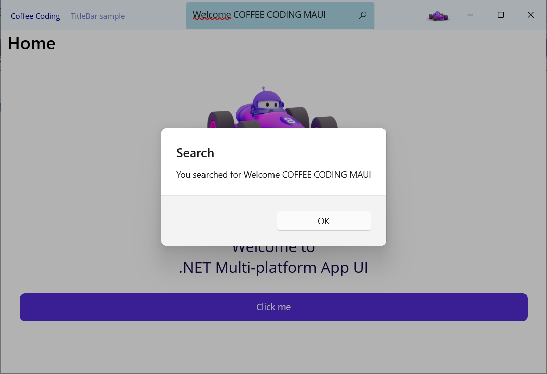 Net MAUI (RC9) : new TitleBar control – Coffee Coding