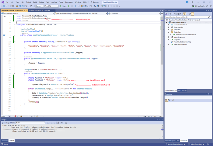 Optimize Your Code with Code Cleanup in Visual Studio – Coffee Coding